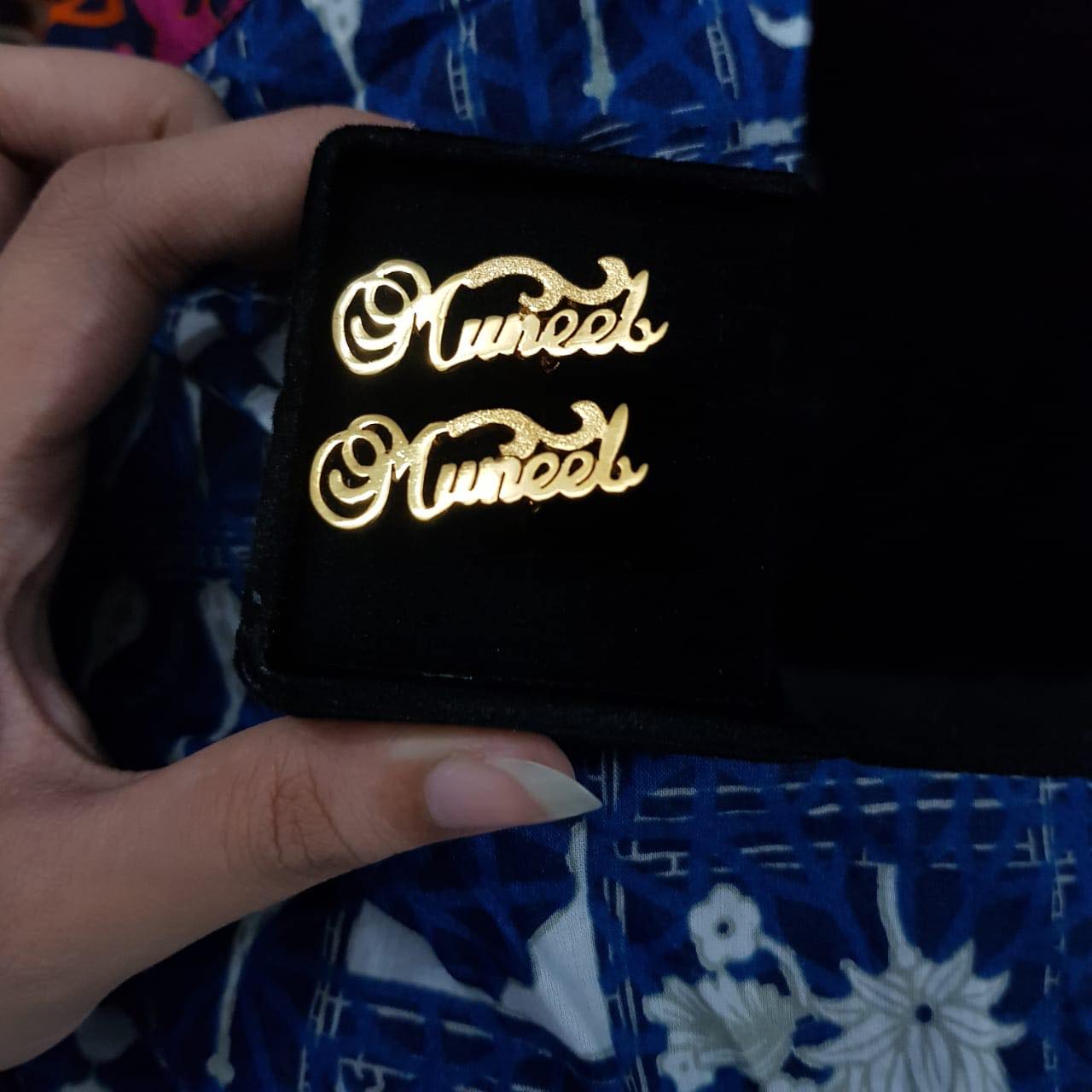 Customised Name Gold-Plated Cuff-links - J's Store