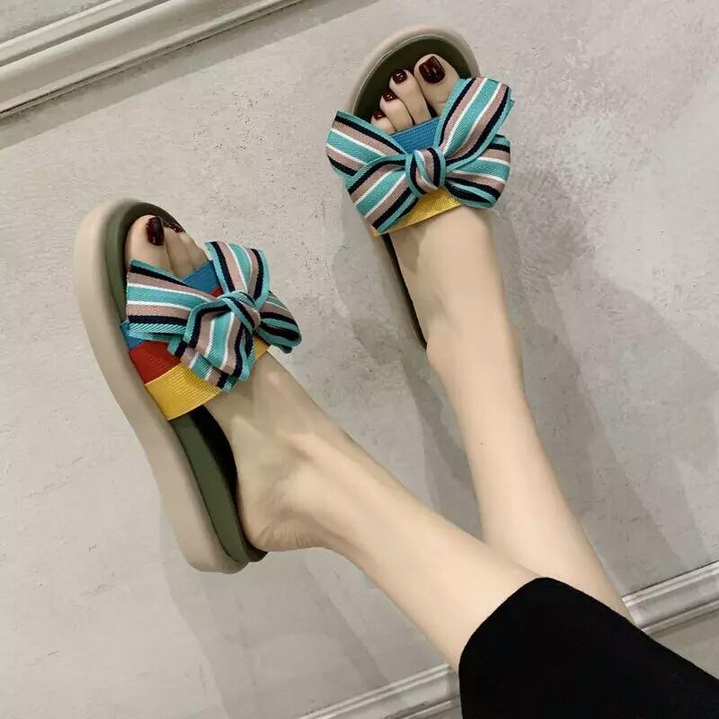 Bow Knot Fit Flops - J's Store