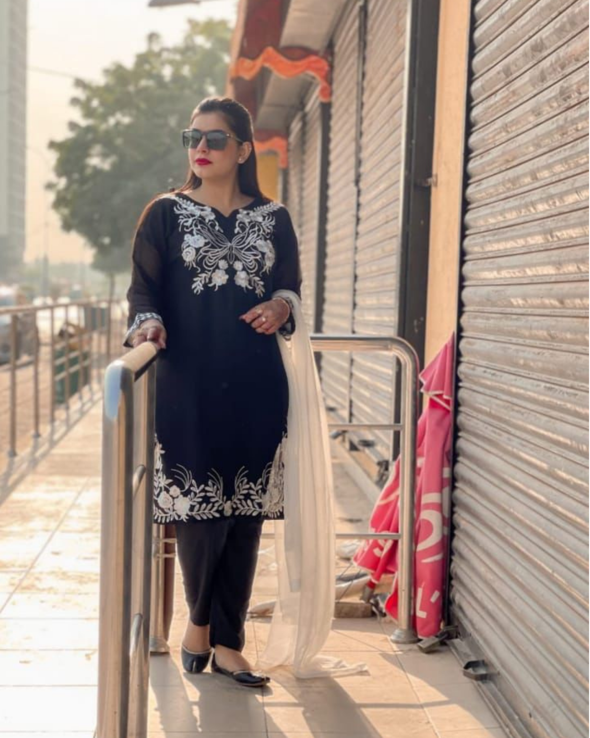 Kaala Chashma - 3 Piece Chiffon Suit - J's Store | EID SALE | Get It Now!