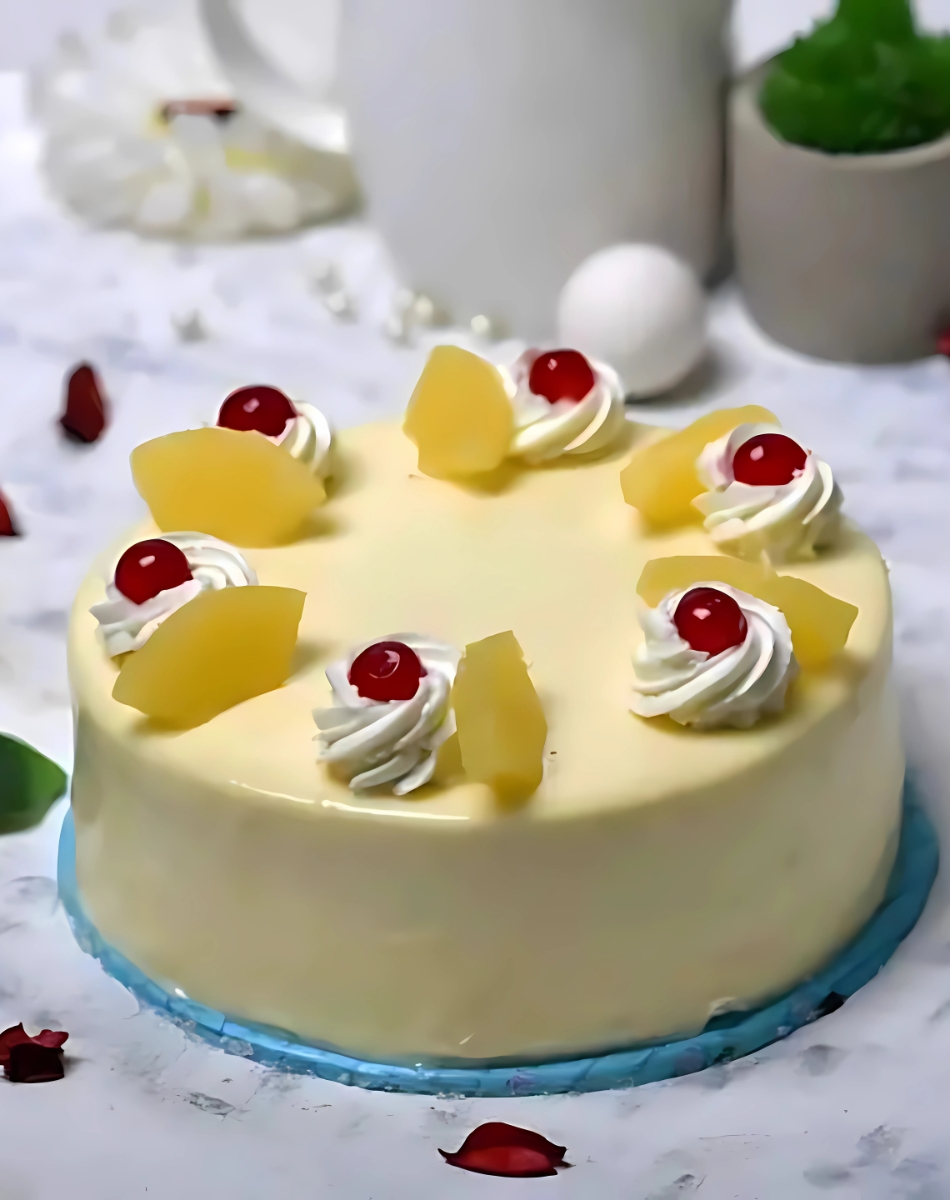 Pineapple Gateau - J's Store | Send Premium Cakes Delivery Online In KHI