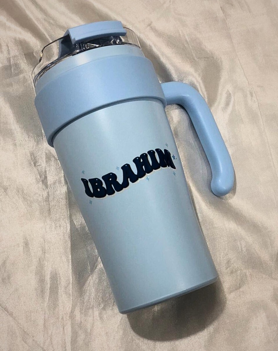Customized Handle Sipper Tumbler - J's Store | Send Tumblers Online